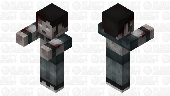 Zombie teal jogger Minecraft Mob Skin