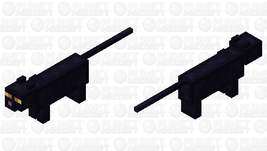 Black Cat Minecraft Mob Skin