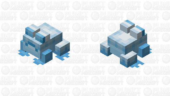 Snowy Frog Minecraft Mob Skin