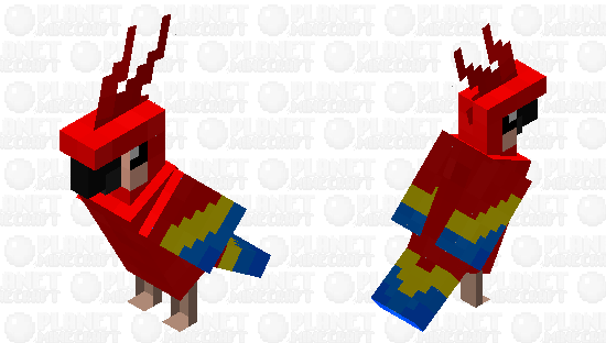 HD Parrot Minecraft Mob Skin