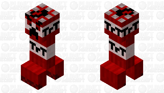 TNT Creeper Minecraft Mob Skin
