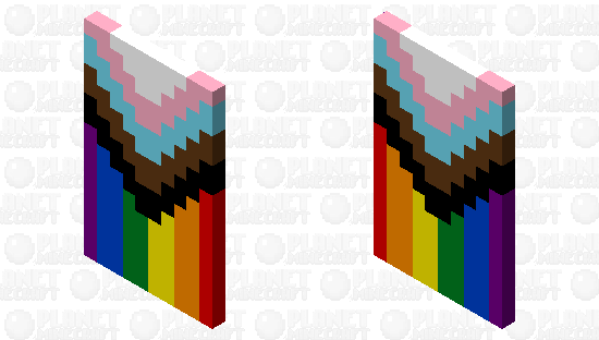 Pride flag cape Minecraft Mob Skin