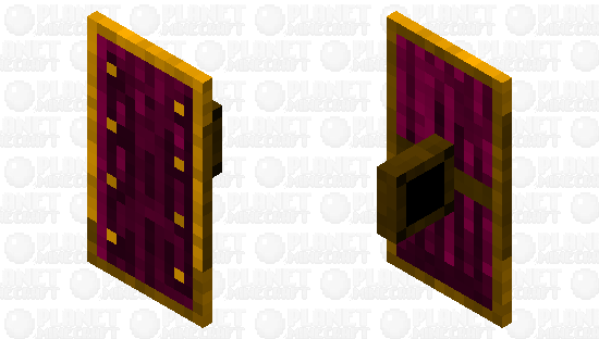 Nether (Crimson & Gold) Shield Minecraft Mob Skin