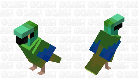Grass Parakeet Minecraft Mob Skin