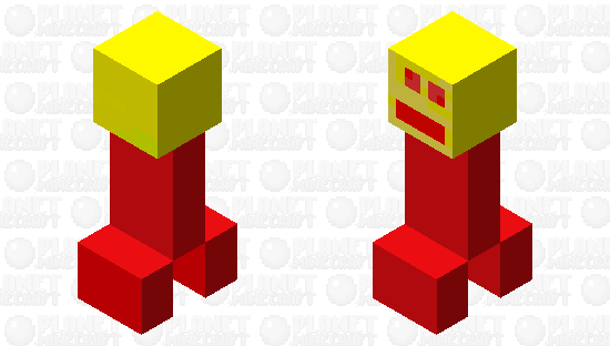 Fire creeper Minecraft Mob Skin