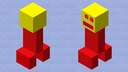 Fire creeper Minecraft Mob Skin