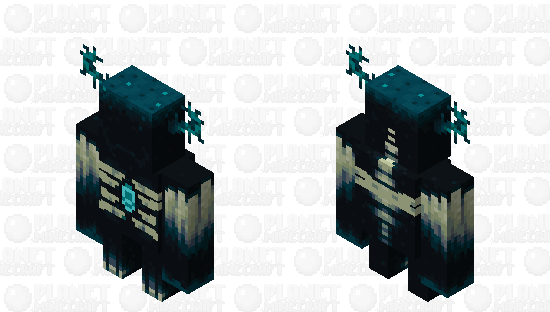 Alpha Warden Minecraft Mob Skin