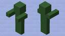 one pixel zombie bedrock and legacy Minecraft Mob Skin