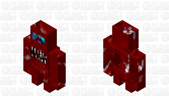 Distorted Scary Amongus Minecraft Mob Skin