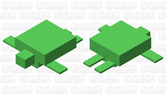 one pixel turtle Minecraft Mob Skin