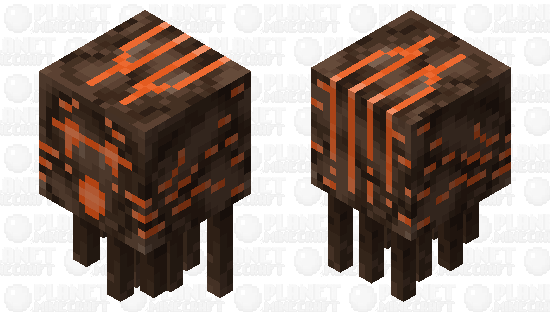 Lava Ghast (Shooting) Minecraft Mob Skin