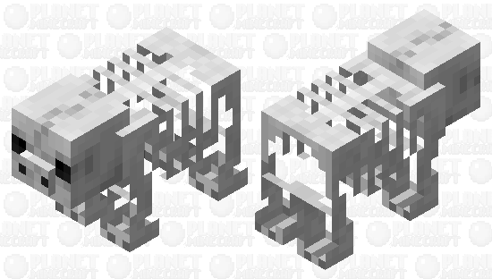 Skeleton Pig Minecraft Mob Skin