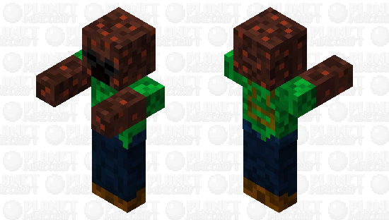 Infected Dredge Zombie Minecraft Mob Skin