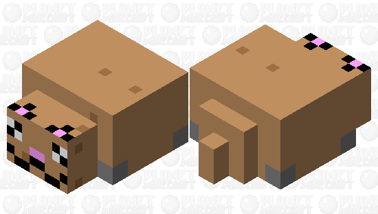 cute capybara Minecraft Mob Skin