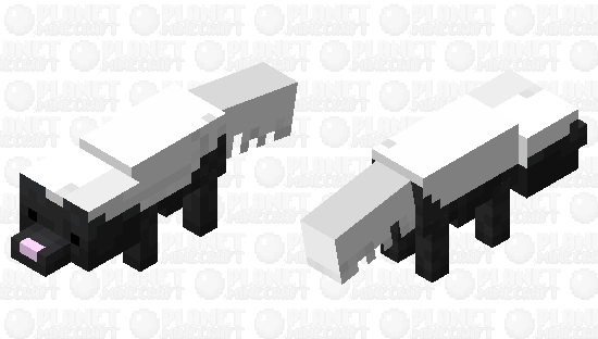 Hooded Skunk Minecraft Mob Skin