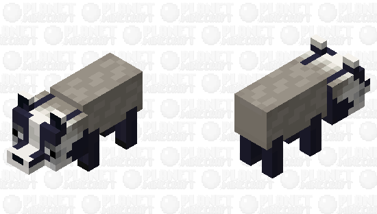 European Badger(Java) Minecraft Mob Skin