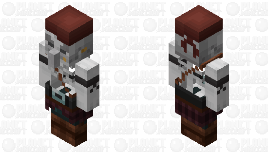 Pillager pirate skeleton Minecraft Mob Skin