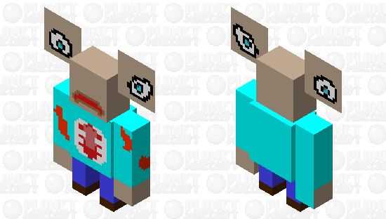 Crazy killed warden steve Minecraft Mob Skin