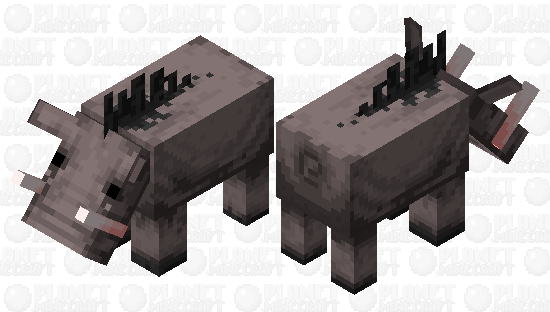 Cold Hoglin Minecraft Mob Skin