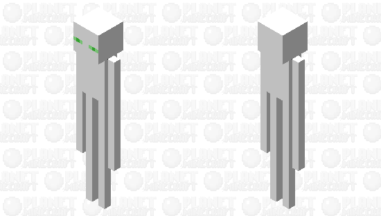 White Enderman Minecraft Mob Skin