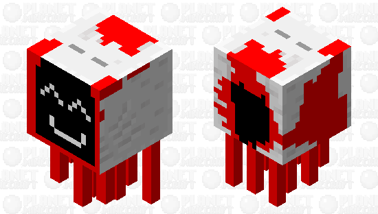 Scary Bloody ghast Minecraft Mob Skin
