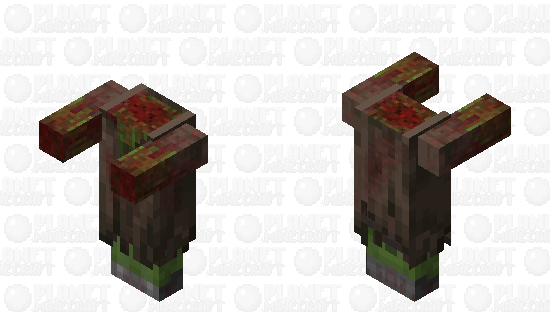Head-less Zombie Villager Minecraft Mob Skin
