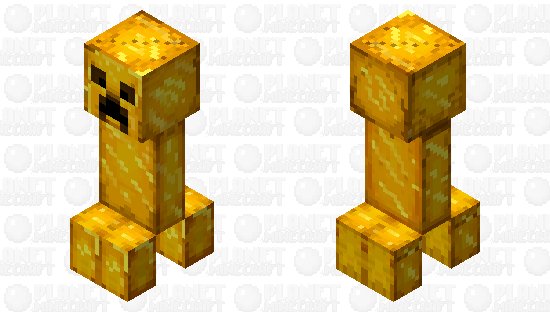 Golden creeper Minecraft Mob Skin