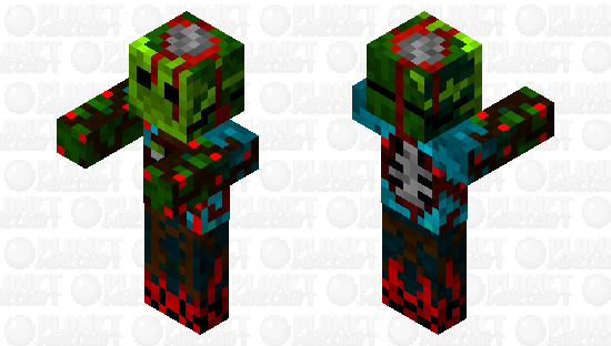 plant infested zombie phase 2 Minecraft Mob Skin