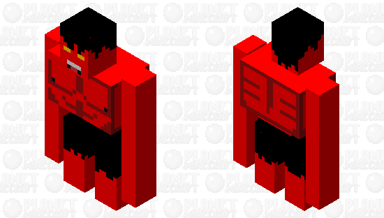 red hulk Minecraft Mob Skin