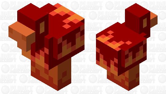 l-l-l-lava chicken Minecraft Mob Skin