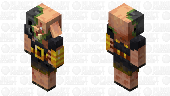 Withered Piglin Brute Minecraft Mob Skin