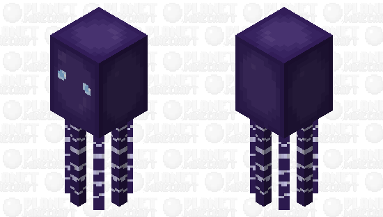 Silver Plated Squid Minecraft Mob Skin