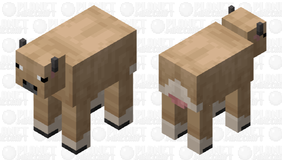 Brown Swiss Cow Minecraft Mob Skin