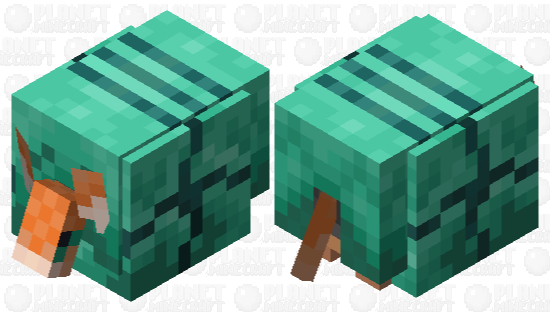 Oxidized Copperplate Armadillo Minecraft Mob Skin