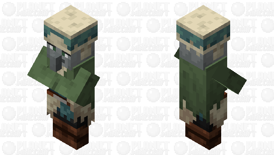 Snowy Illager (Nitwit) Minecraft Mob Skin
