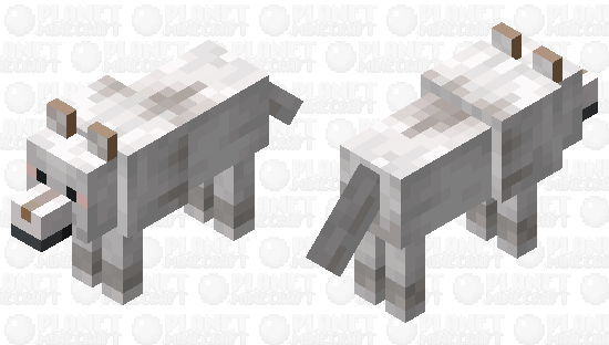 Tundra Wolf Minecraft Mob Skin