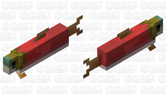 Smoother Salmon Minecraft Mob Skin