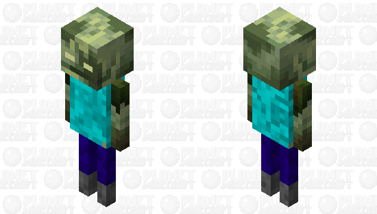 Zombie Bogged! Minecraft Mob Skin
