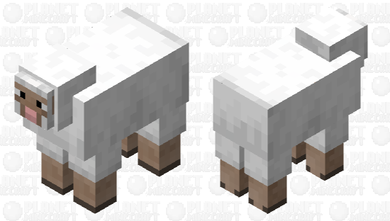 Cute Sheep Minecraft Mob Skin