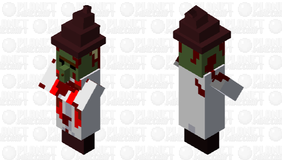 Rotting Priestess Minecraft Mob Skin