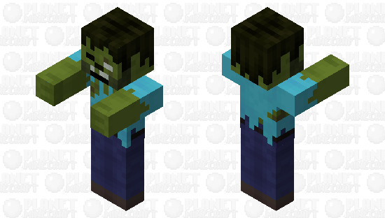 Minecraft Reworked - Zombie (Alt.) Minecraft Mob Skin