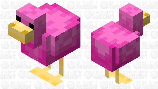 pink inflatable chicken Minecraft Mob Skin