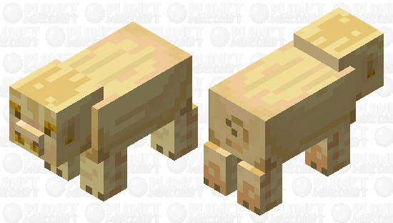 Golden Pig Minecraft Mob Skin