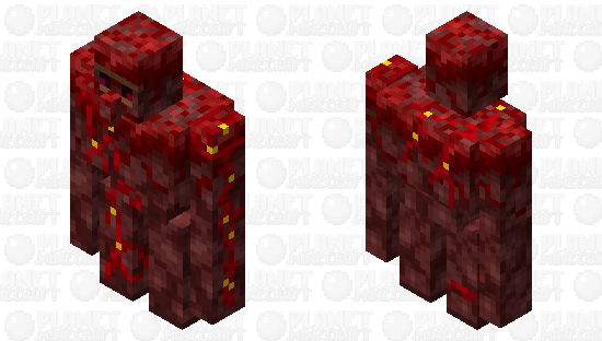 Nether Golem (Crimson) Minecraft Mob Skin