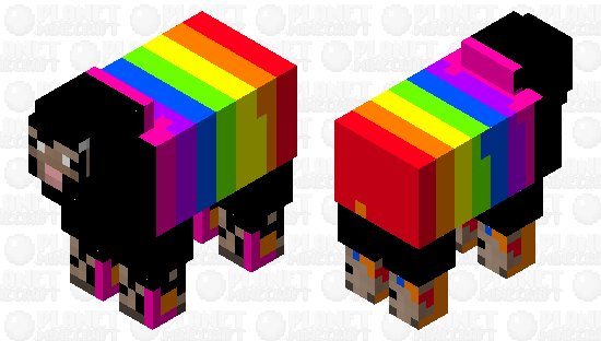 The stationary jeb_ sheep Minecraft Mob Skin