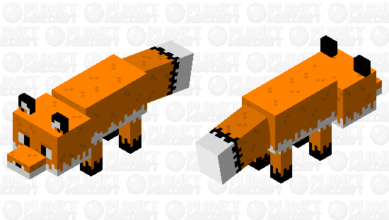 Realistic Fox Minecraft Mob Skin