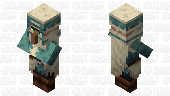 Wandering Trader Snow Minecraft Mob Skin
