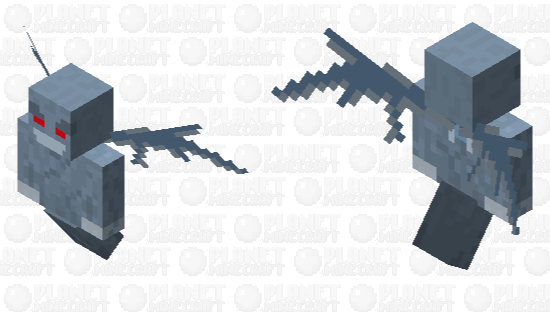 Bad Omen Old Vex design Minecraft Mob Skin