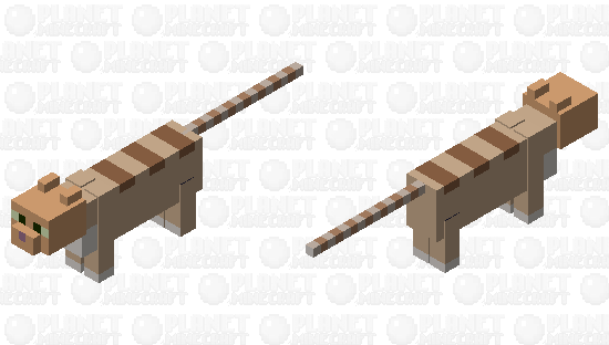 Maine coon cat Minecraft Mob Skin