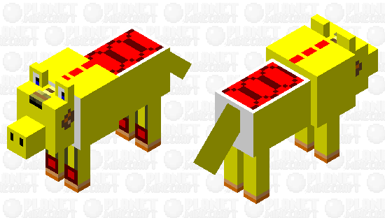 Kangaroo Yoshi Minecraft Mob Skin